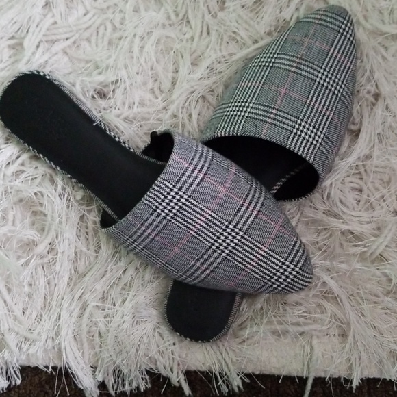 Charlotte Russe | Shoes | Plaid Mules | Poshmark